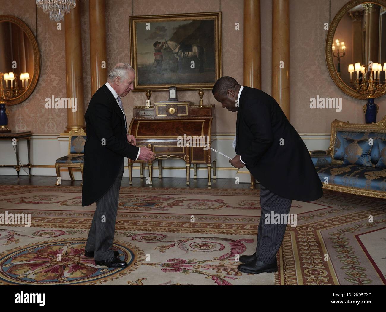 King Charles II with His Excellency Jeremiah Nyamane Mamabolo, High ...