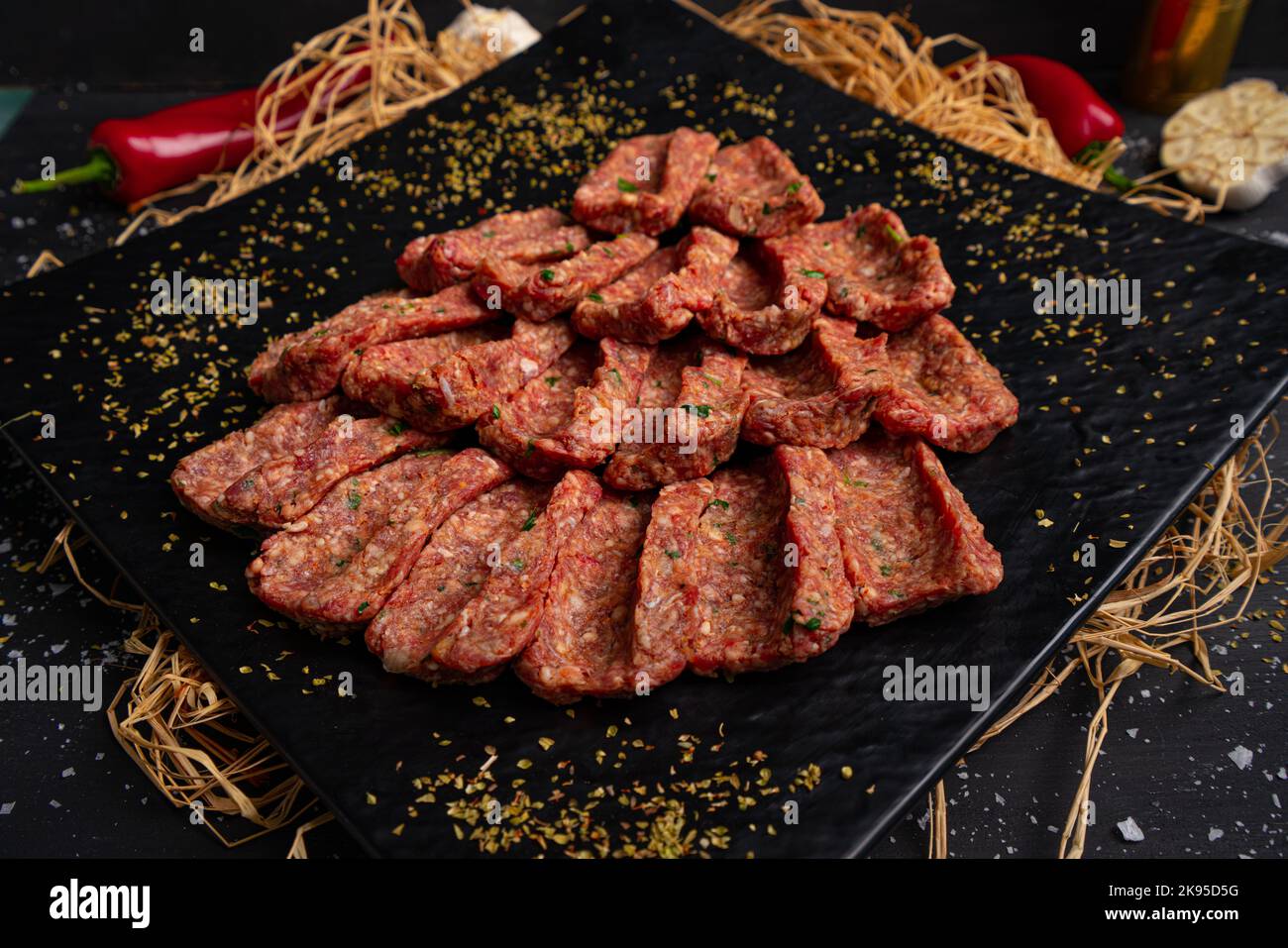 Ground beef shaped hi-res stock photography and images - Alamy