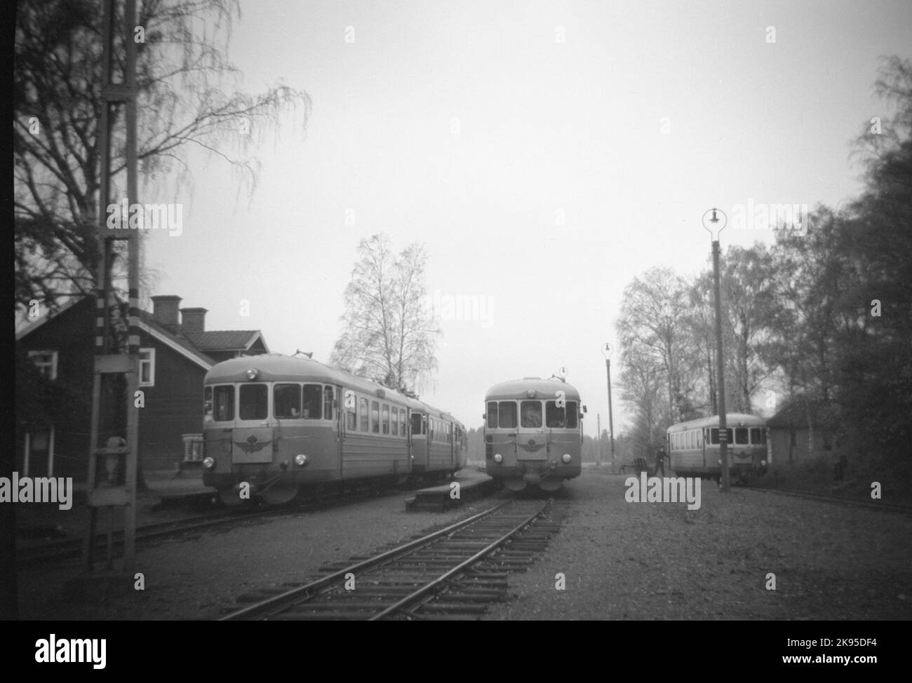 Rail bus meeting Stock Photo - Alamy