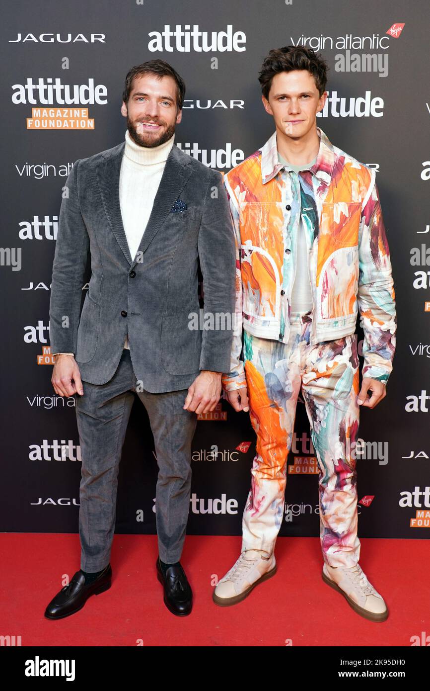 EDITORIAL USE ONLY Tom Prior (right) and guestÊattends the Virgin ...