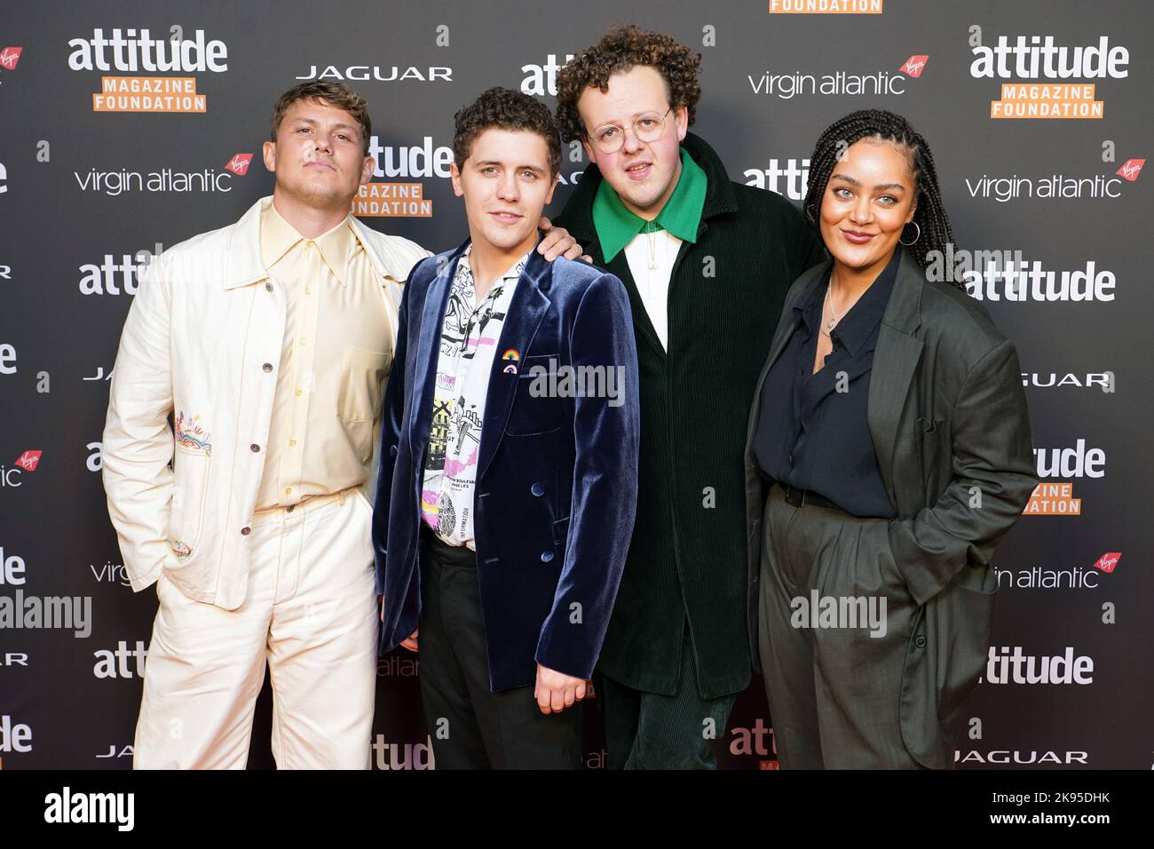 EDITORIAL USE ONLY (Left to right) Jon Pointing, Dylan John Llewellyn ...