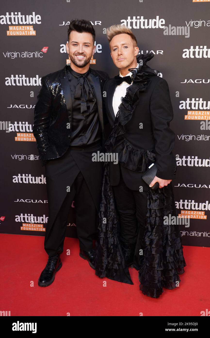 EDITORIAL USE ONLY (Left to right) Tom Hope and Ian "H" WatkinsÊattend ...