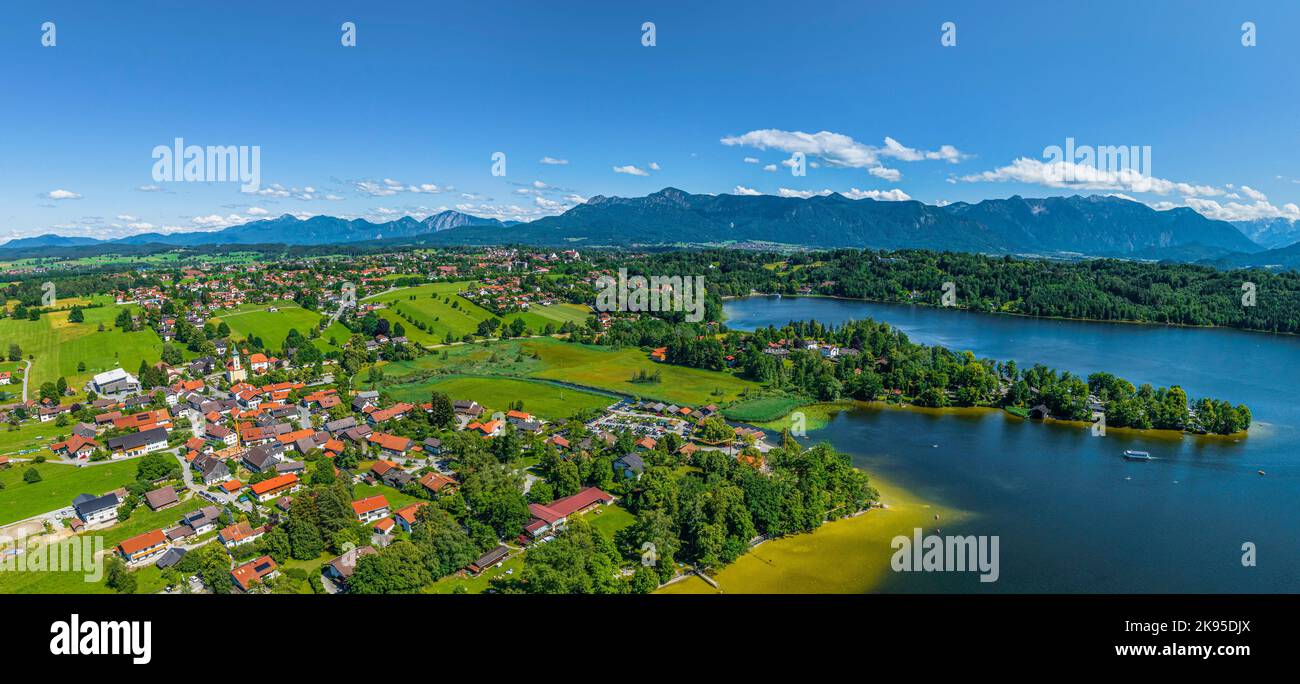 The region around Seehausen on Staffelsee from above Stock Photo - Alamy