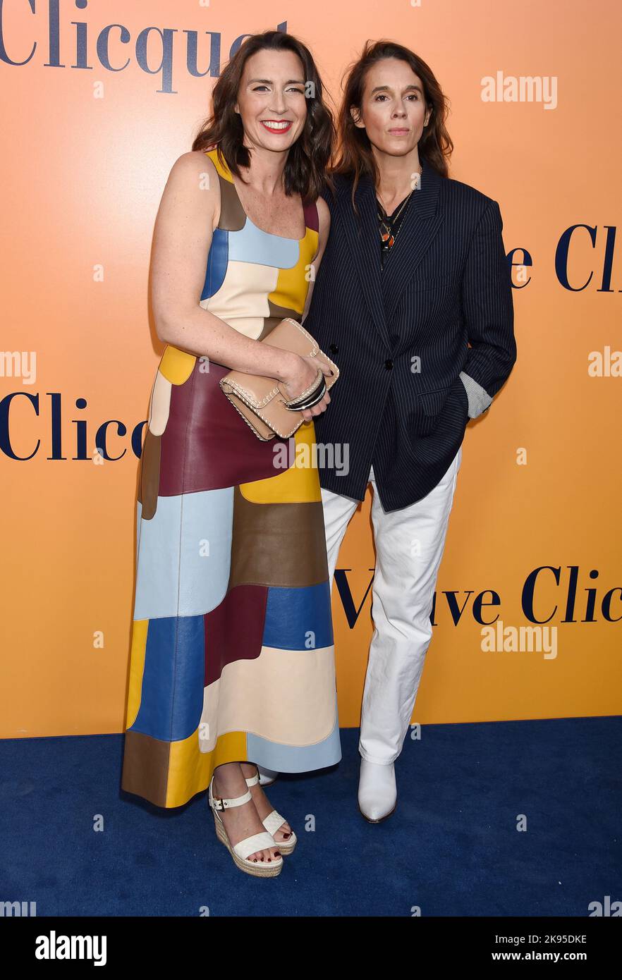Anne-Sophie Stock and Carole Bilde arriving at the Veuve Clicquot ...