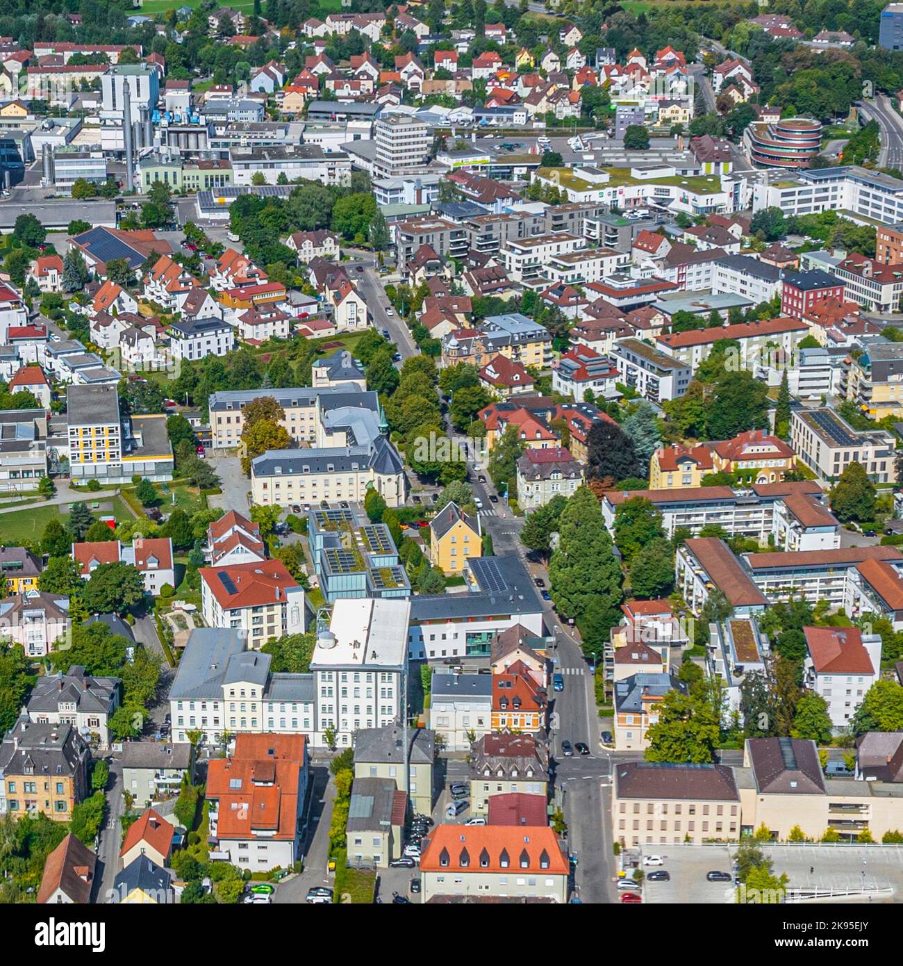 Aerial view to Ravensburg near Lake Constance Stock Photo - Alamy