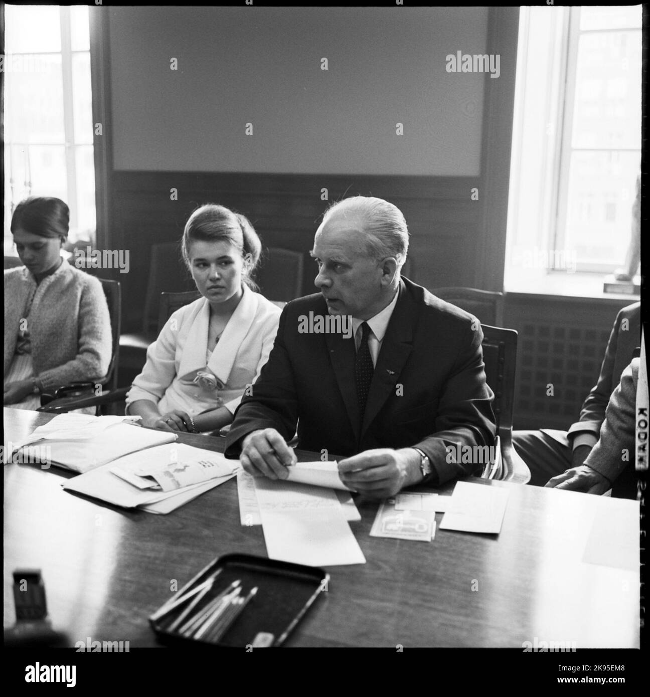 Russian delegation on visit Stock Photo - Alamy