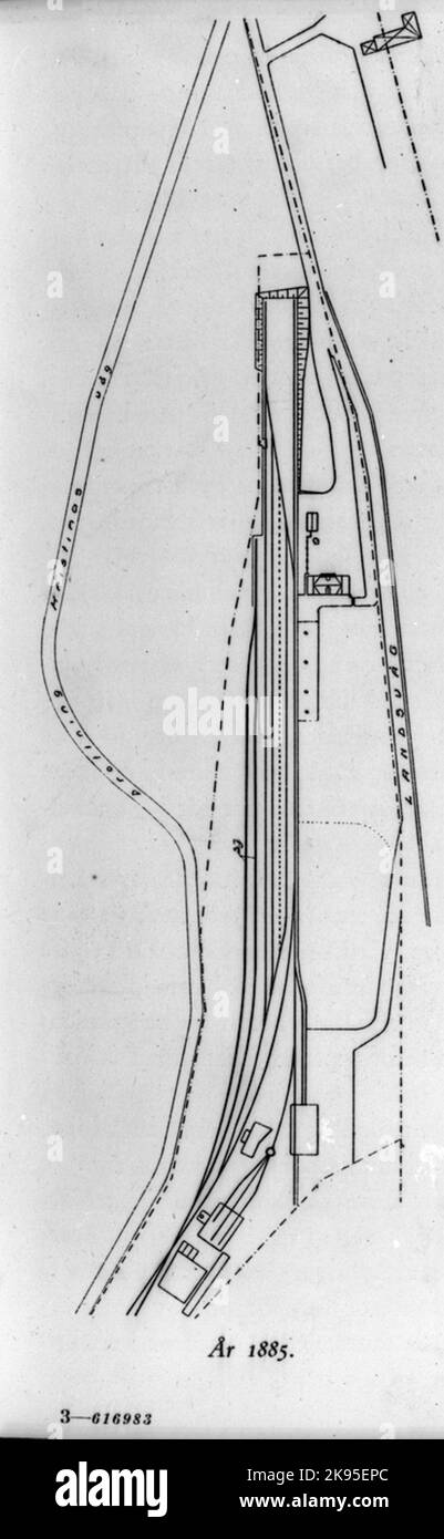 Plan over the yard Stock Photo - Alamy