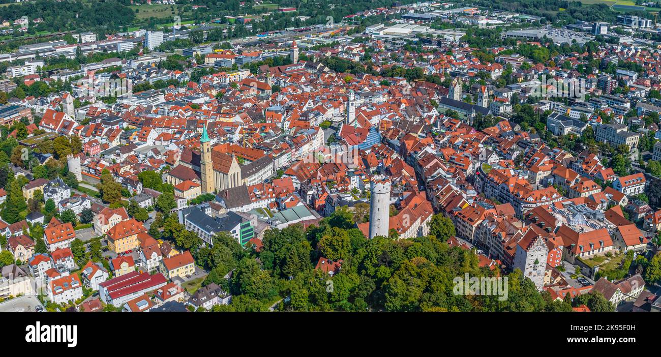 Aerial view medieval ravensburg hi-res stock photography and images - Alamy
