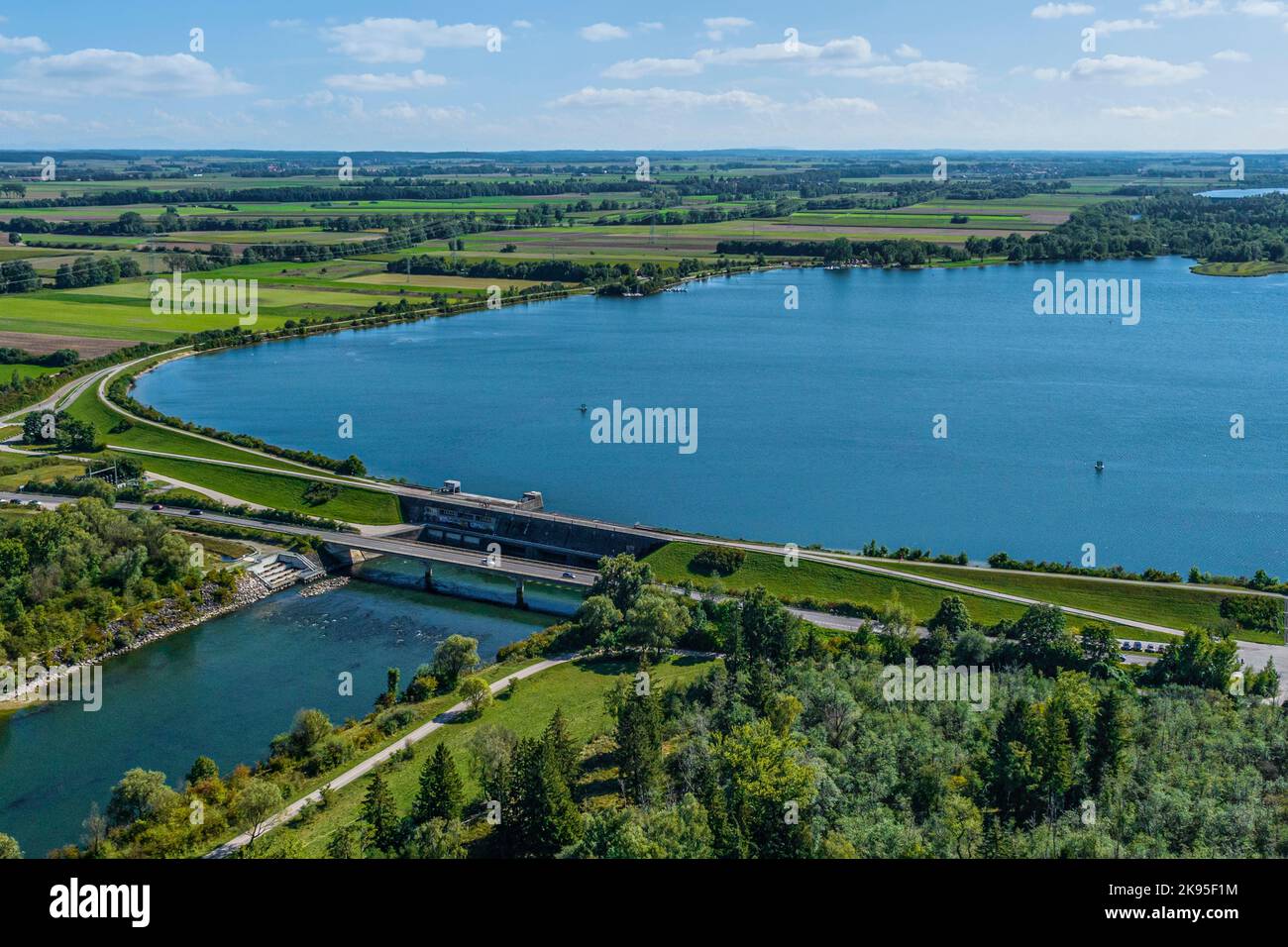 The beautiful landscape around the Mandicho Lake in Lech Valley from ...
