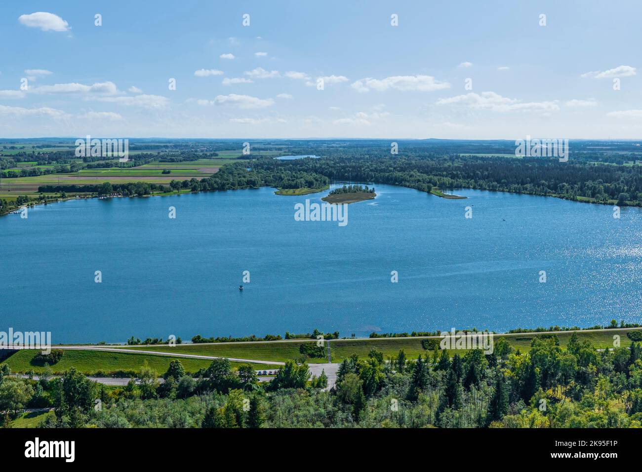 The beautiful landscape around the Mandicho Lake in Lech Valley from ...