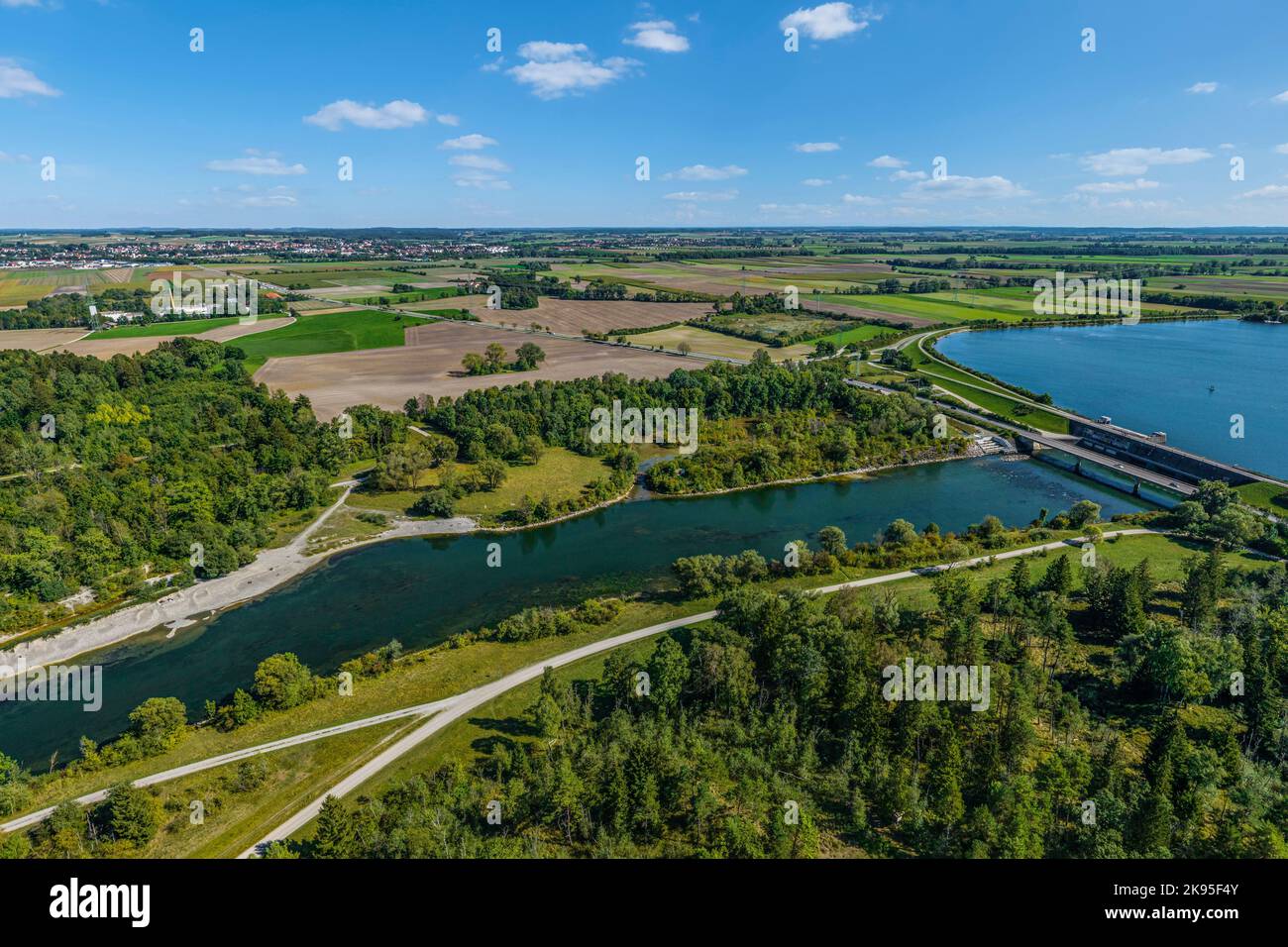 The beautiful landscape around the Mandicho Lake in Lech Valley from ...