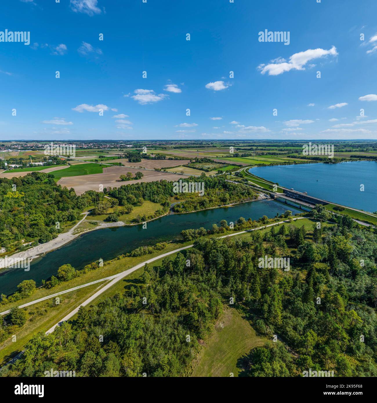 The beautiful landscape around the Mandicho Lake in Lech Valley from ...