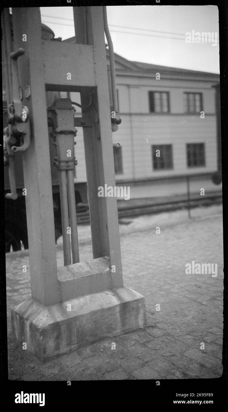 Electrical installation on contact line post Stock Photo - Alamy