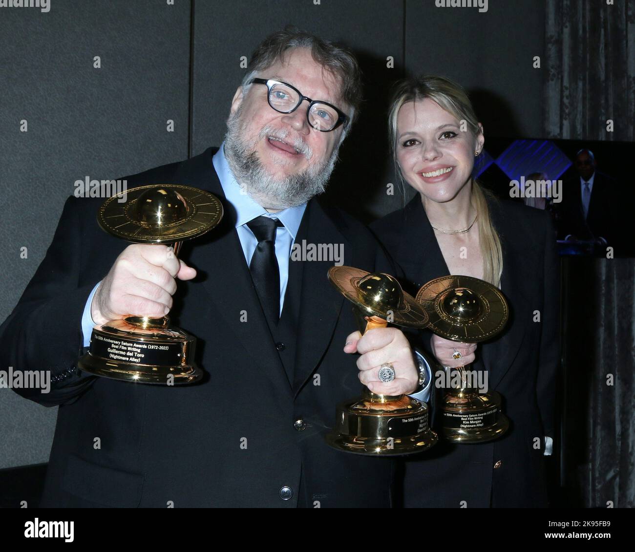 LOS ANGELES - OCT 25: Guillermo Del Toro, Kim Morgan at the 50th Saturn ...