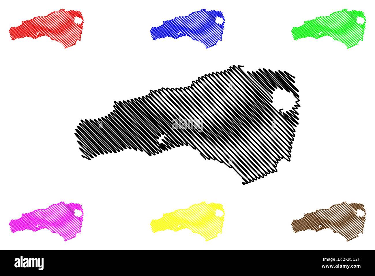 Rum cay vector map hi-res stock photography and images - Alamy