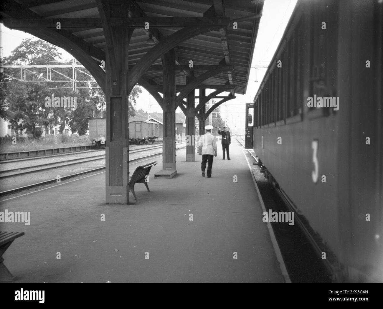 State Railways, SJ Security Service. Station inspector Stock Photo - Alamy