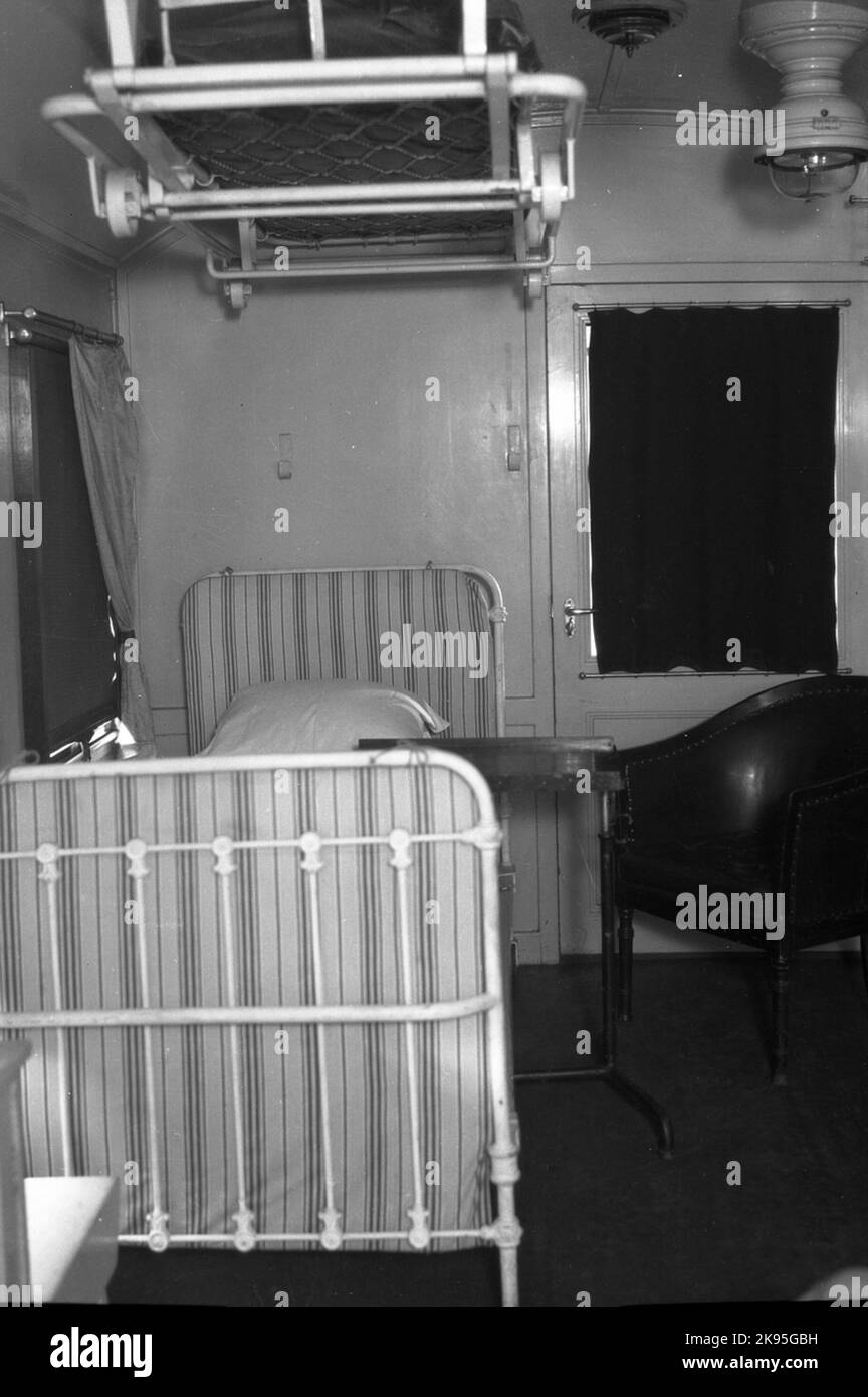 State Railways, SJ C10 2138, Interior Beds in Sick Car Stock Photo - Alamy