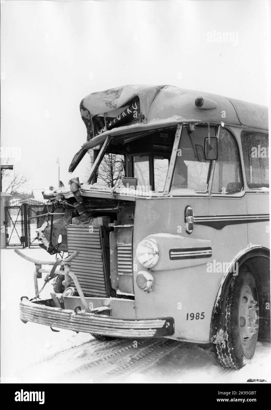 State Railways, SJ Bus 1985. Crafted bus Volvo B617 Stock Photo - Alamy