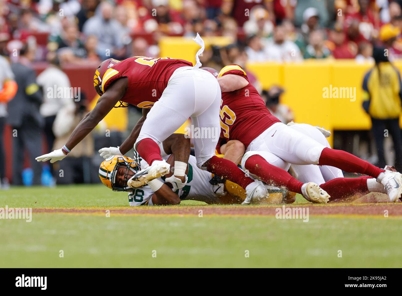 Sunday, October 23, 2022; Landover, MD, USA; Green Bay Packers running ...