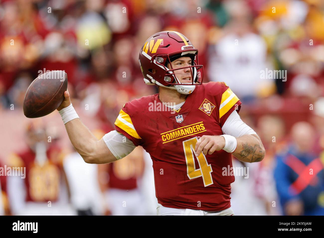 Sunday, October 23, 2022; Landover, MD, USA; Washington Commanders ...