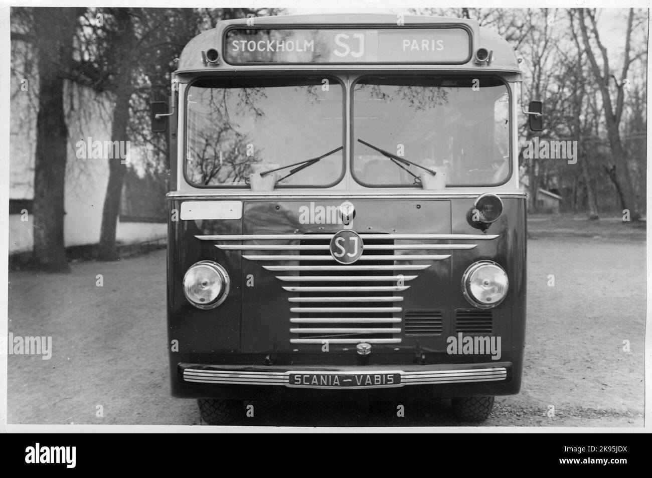 Scania-Vabis 2B21 SKV 1951. The State Railways, SJ Bus 1881 Stock Photo ...
