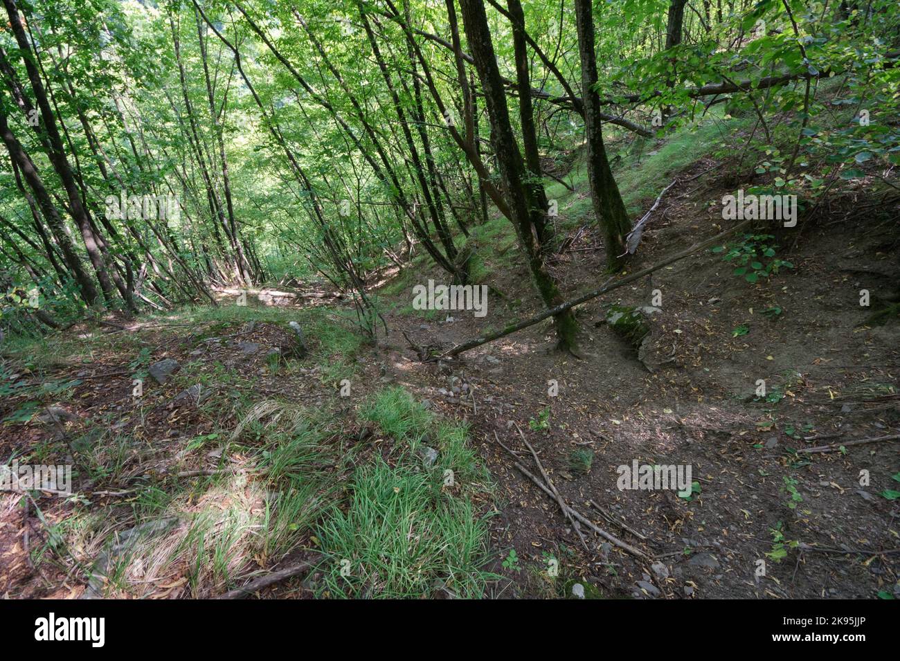 Remains of the collapsed Saint Michael’s Church near the cave where ...