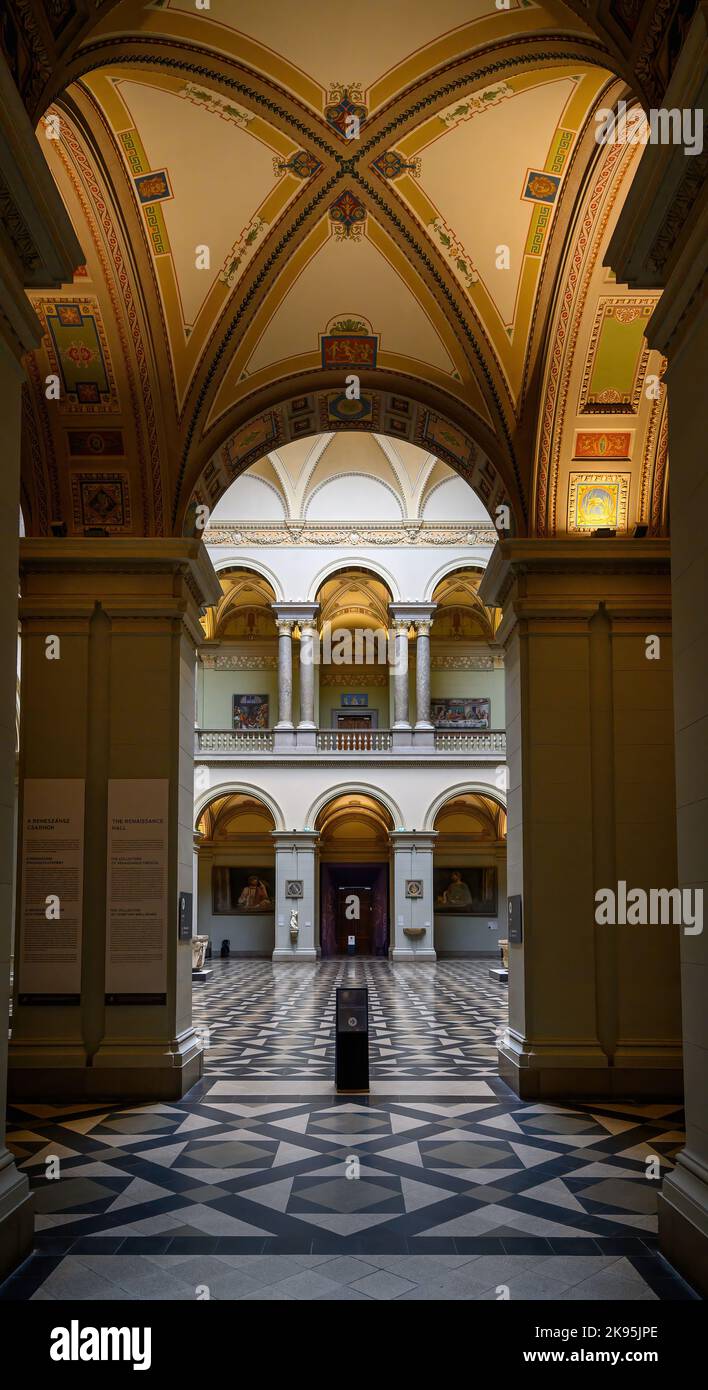 Budapest, Hungary. Interior of The Renaissance Hall in the Museum of ...