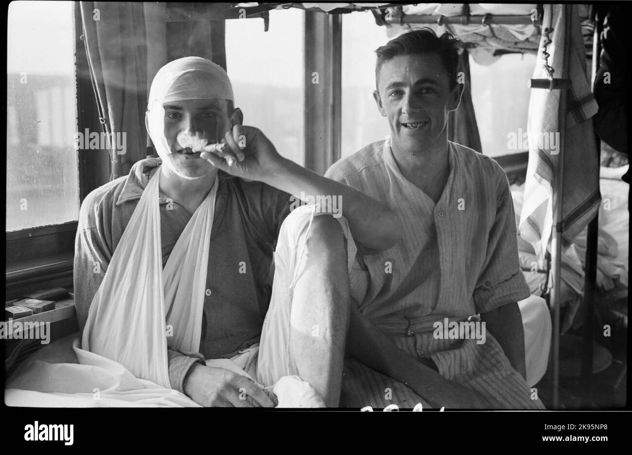 German wounded in Swedish hospital trains Stock Photo - Alamy