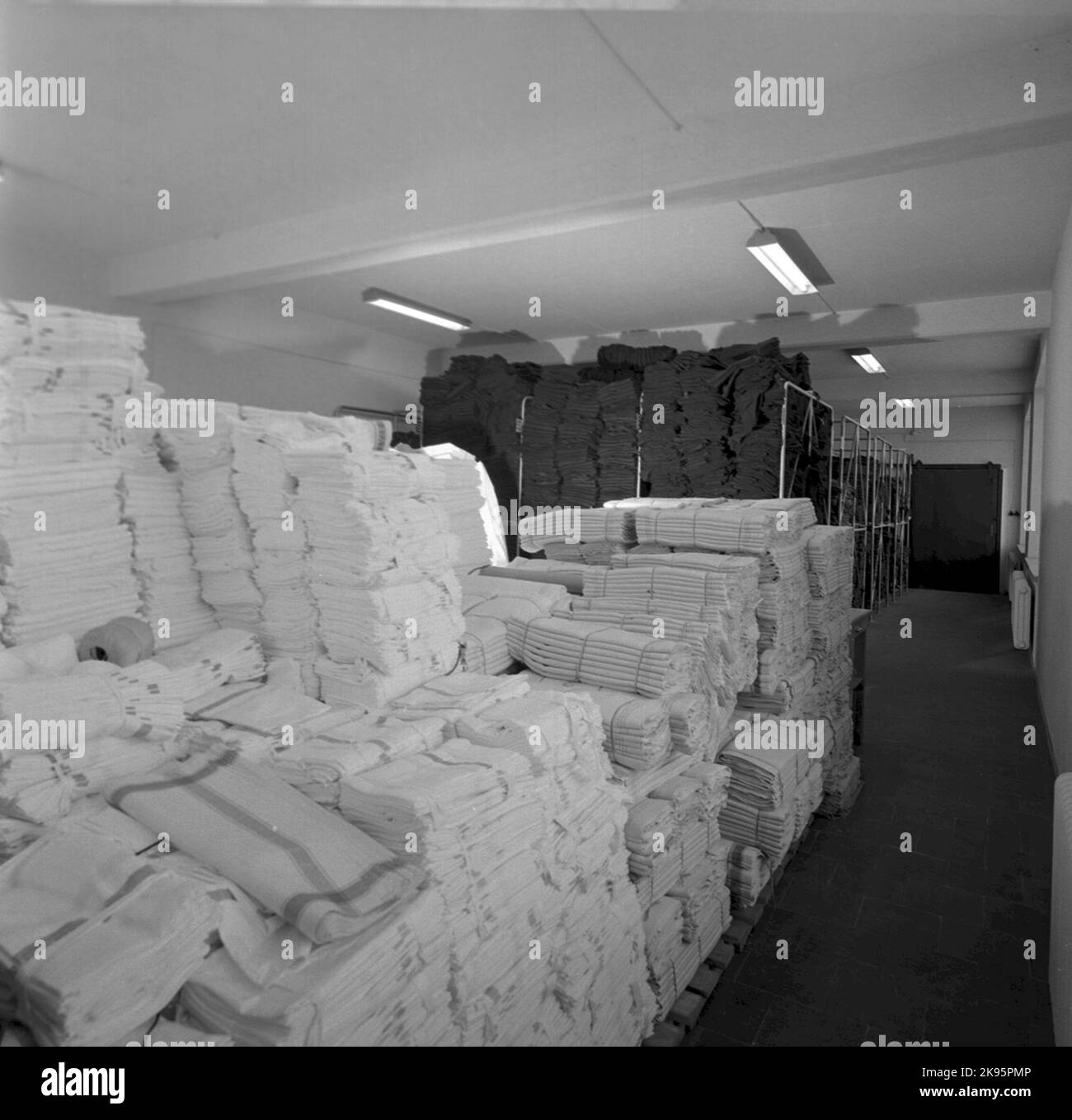 Linen storage, washing facility in Hagalund Stock Photo - Alamy
