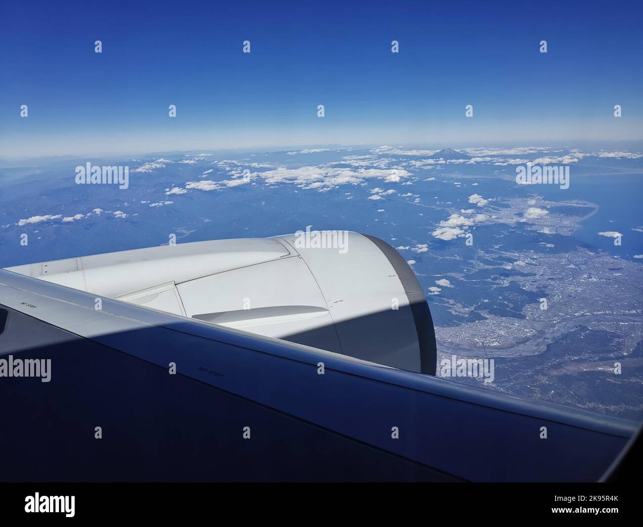 The Mount Fuji, Japan taken from an airplane Stock Photo - Alamy