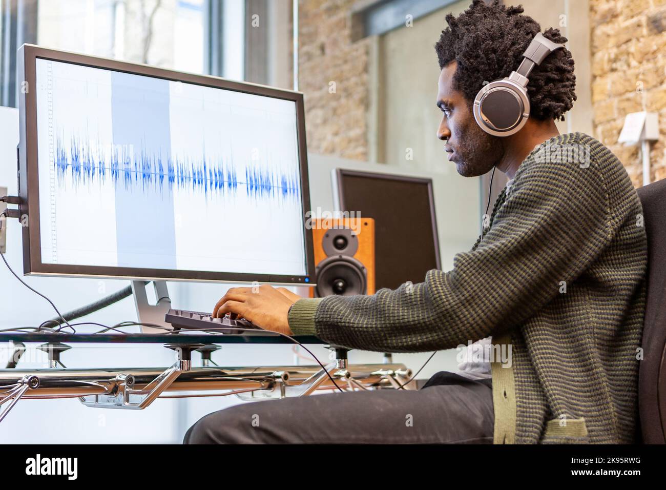 The Media Agency: Sound Engineer. A music producer at work in his ...