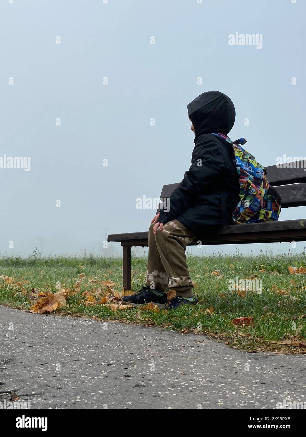 Dark backpack hi-res stock photography and images - Alamy