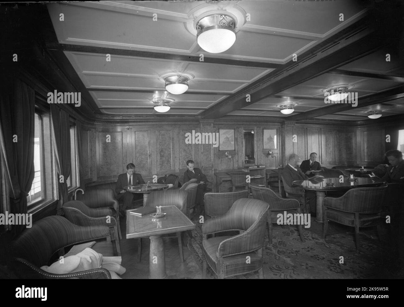 The train ferry "Queen Victoria", III KL SALON Stock Photo - Alamy