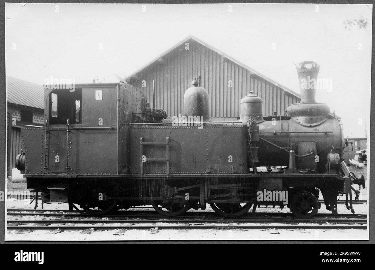 Dala - Ockelbo - Norrsundets Railway, Donj Lok 13. The locomotive is ...