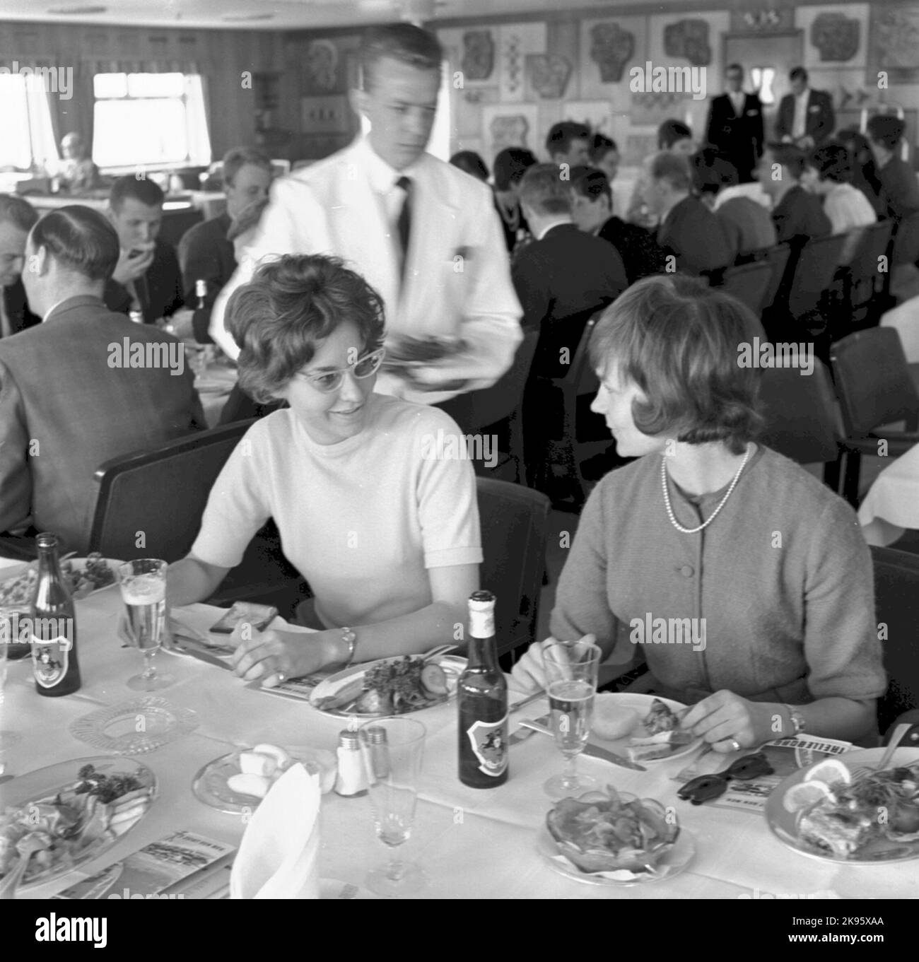 M/S Trelleborg, the dining room Stock Photo - Alamy
