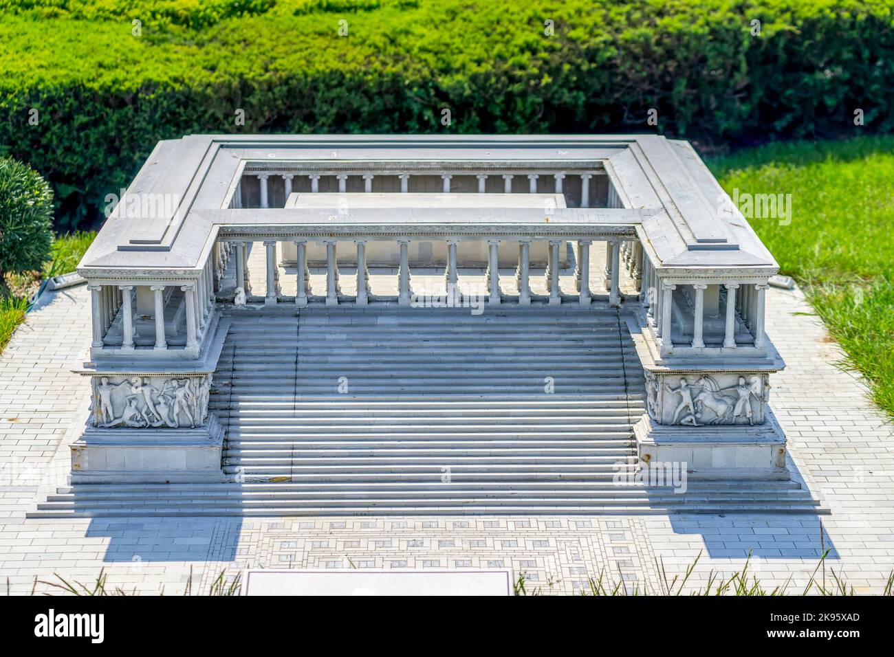 Reconstructed West Front Of The Altar Of Zeus