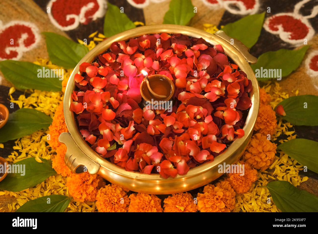 Happy Diwali, Clay Diya lamps lit during Diwali, Hindu festival of ...