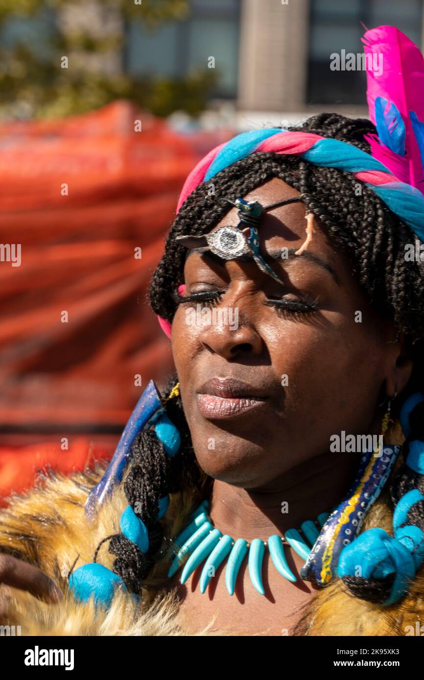 New York, NY, USA. 20th Oct, 2022. Advocates for policies that benefit ...