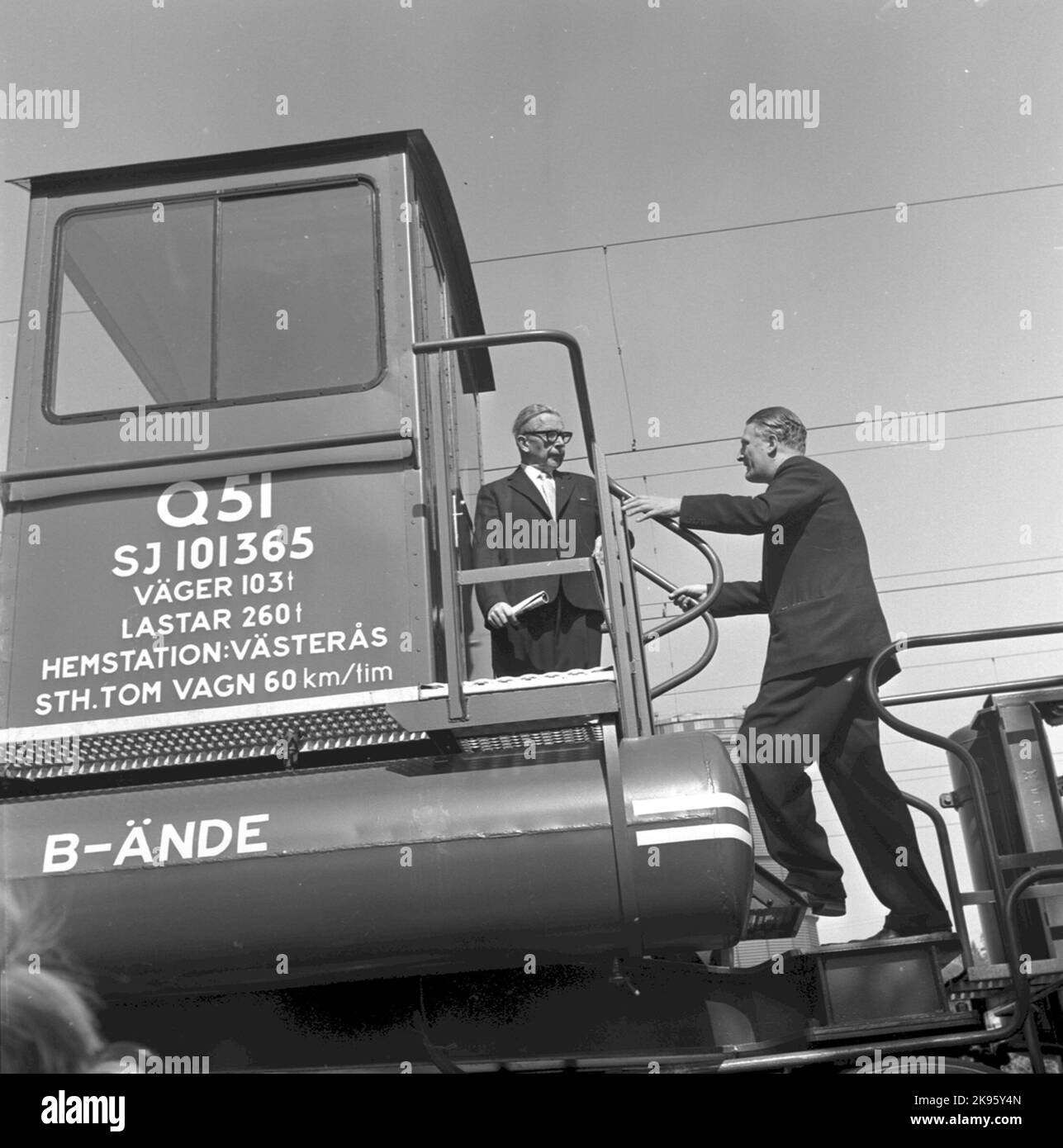 St. Eriksmässan, State Railways SJ Q51 101365, special transport car ...