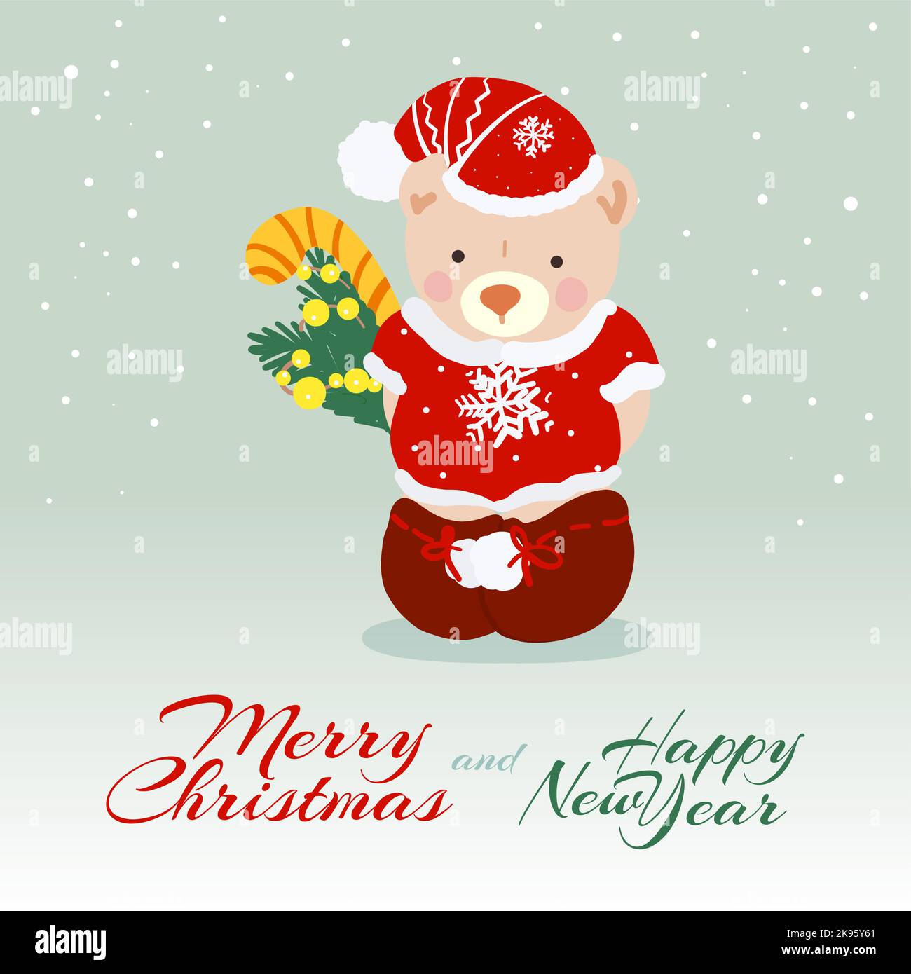 Cartoon illustration candy cane holding hi-res stock photography and ...