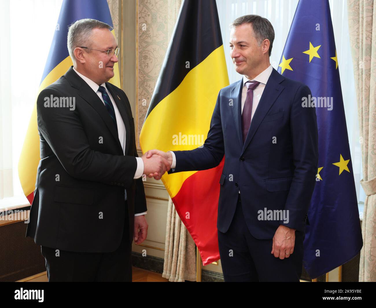 Romania Prime Minister Nicolae Ciuca and Prime Minister Alexander De ...