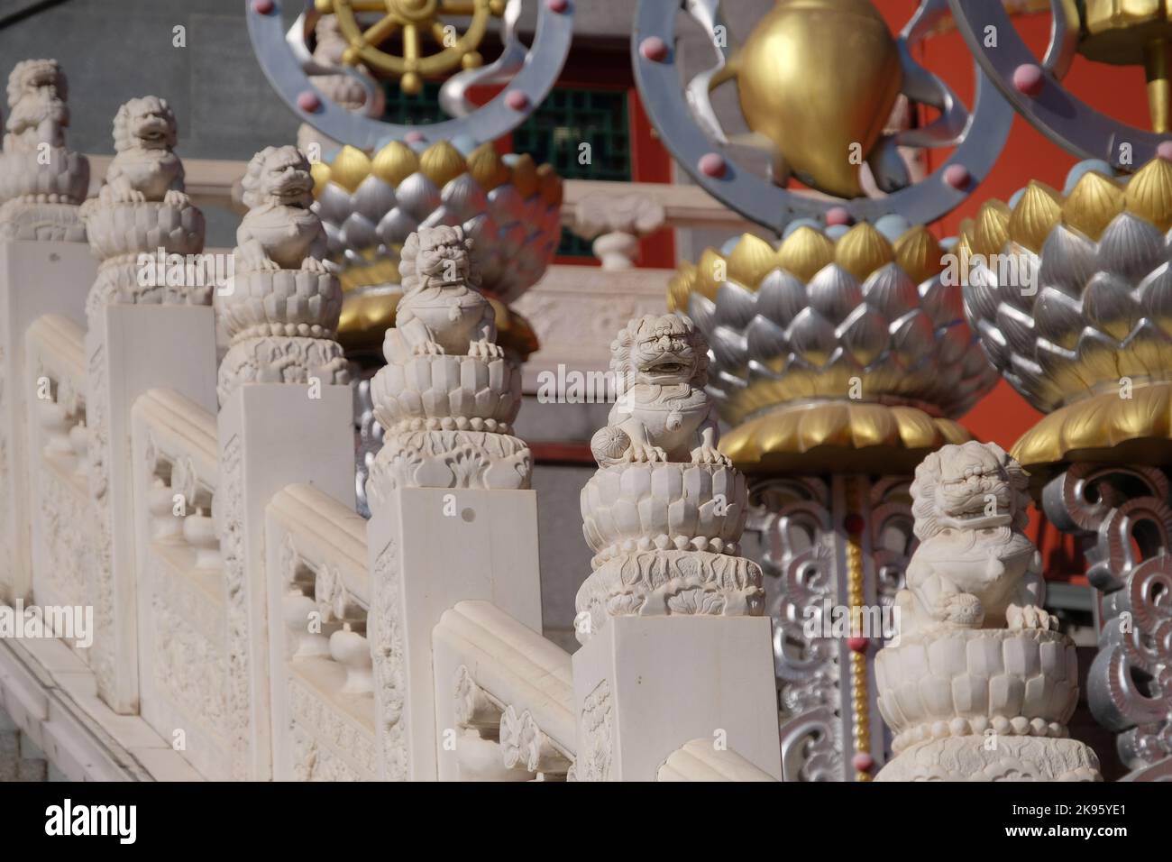 The architectural details of the Badachu Park, Xishan, Beijing, China ...