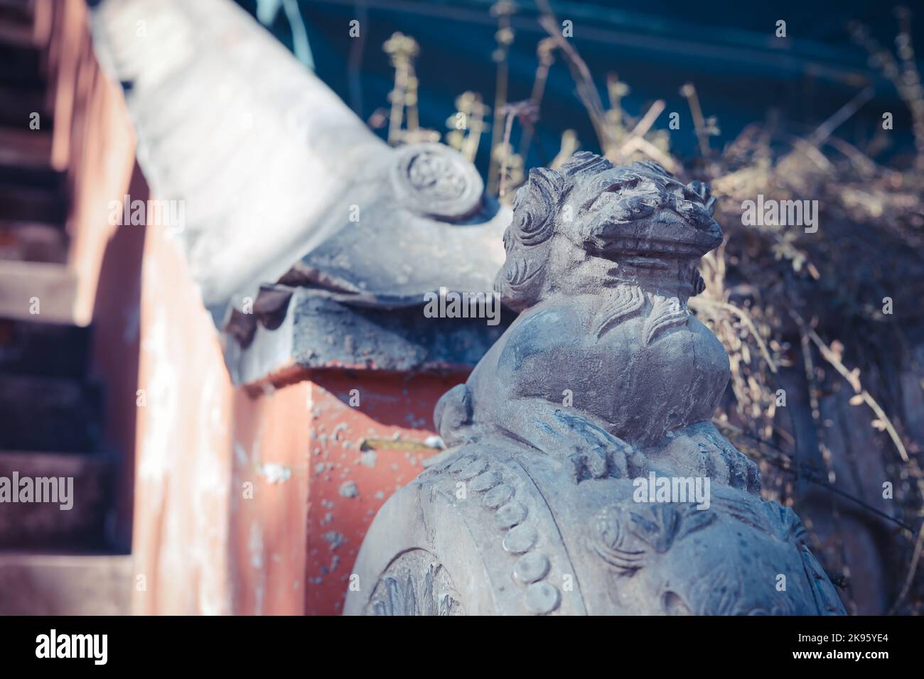 The architectural details of the Badachu Park, Xishan, Beijing, China ...