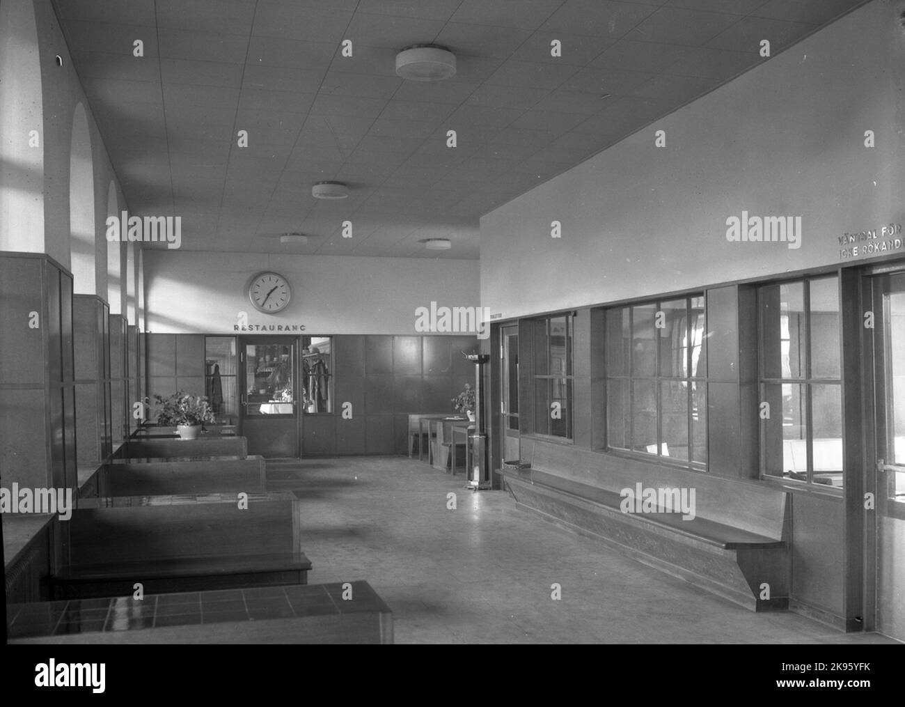 Waiting room and entrance to the restaurant Stock Photo - Alamy