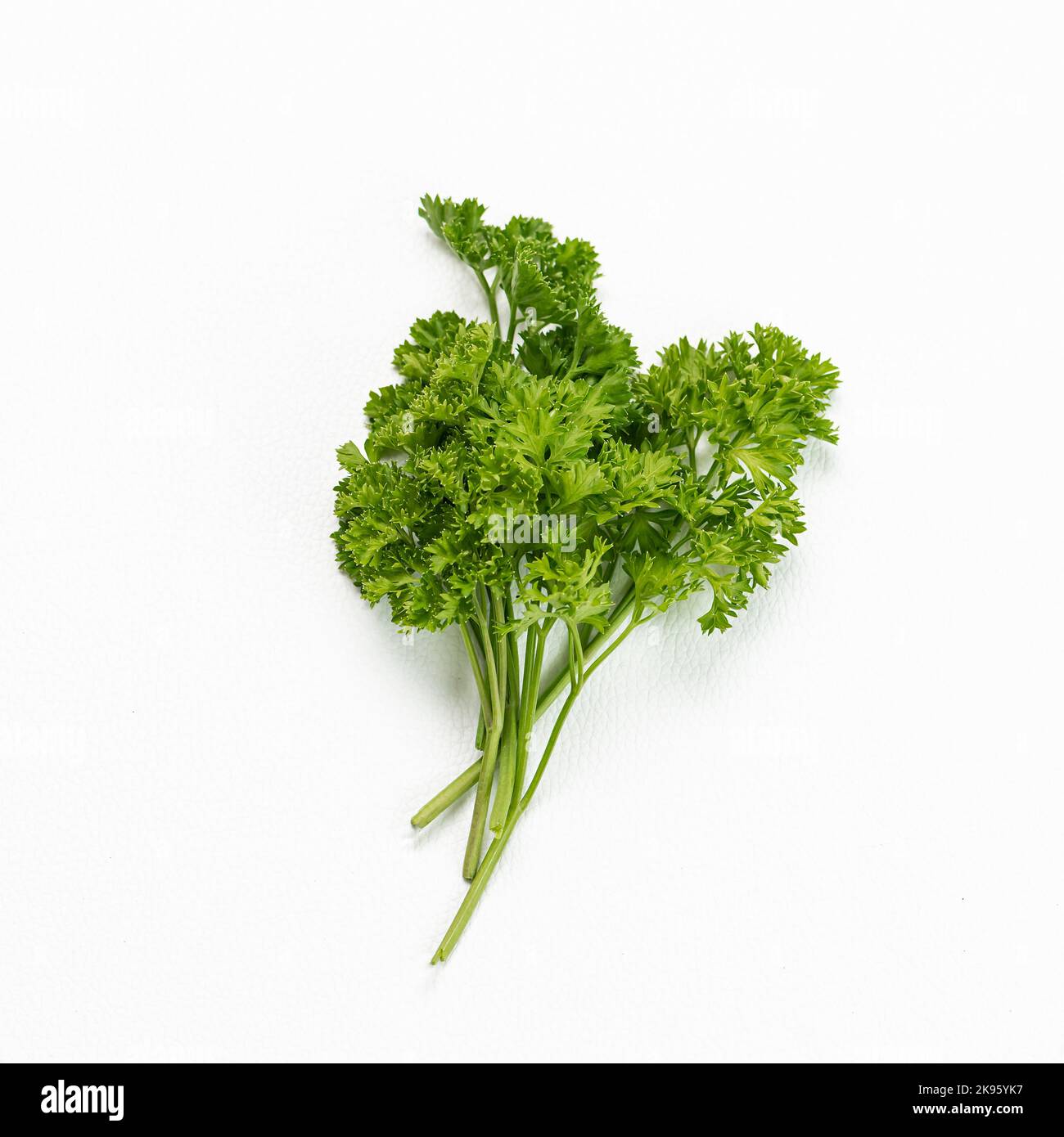 Parsley bunch white background isolated white background leaves bundle ...