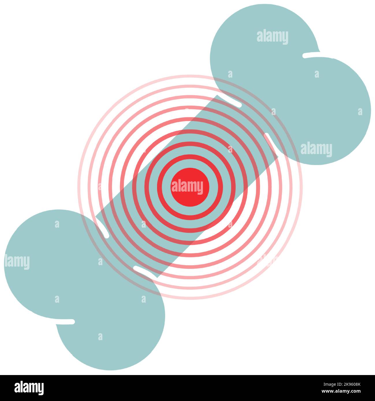 Human bone pain symbol. Bone ache icon. Vector illustration. Human body ...