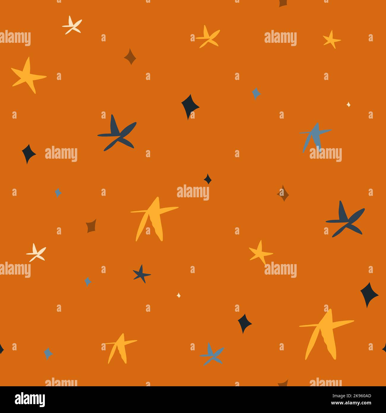 Magical cosmic illustration clipart seamless pattern with sun,moon and ...