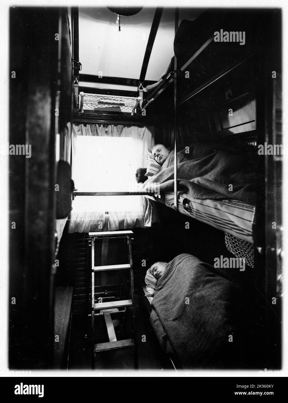 Traveling with 3rd grade sleeping car. State Railways, SJ Stock Photo ...