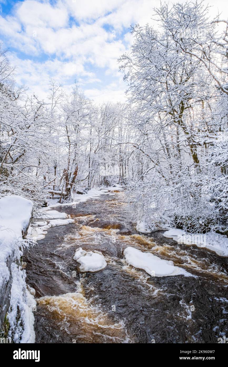 Beautiful snowy river in hi-res stock photography and images - Alamy