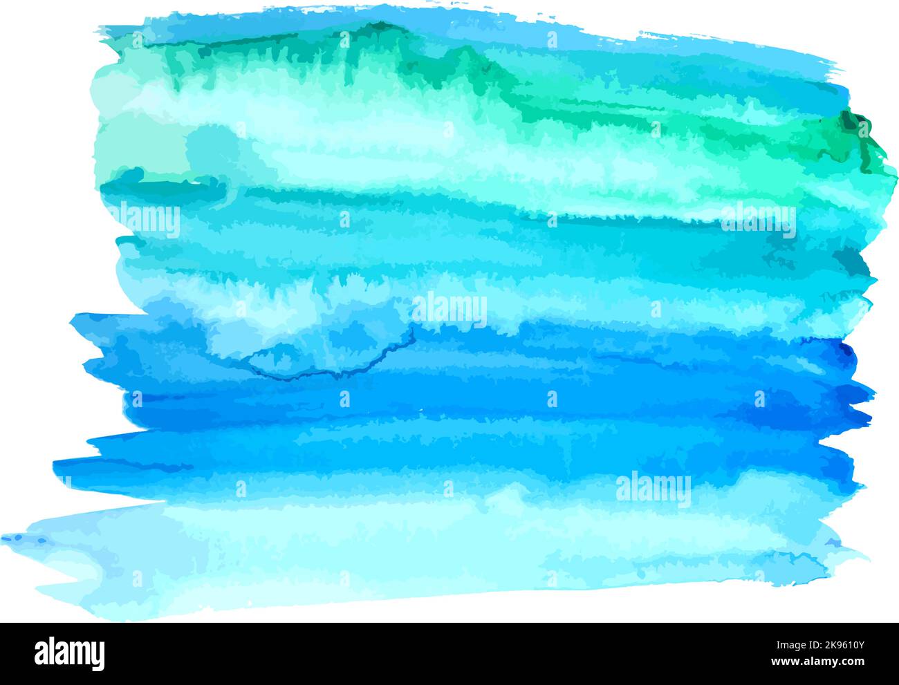 Watercolor Vector Gradient Blue Background on Sea Style Stock Vector ...
